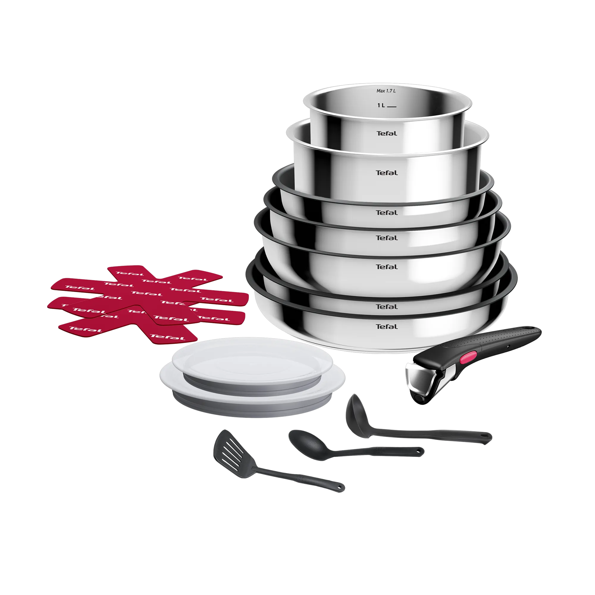 Tefal Ingenio Cook Eat Stackable Non-Stick Cookware 15pc Set