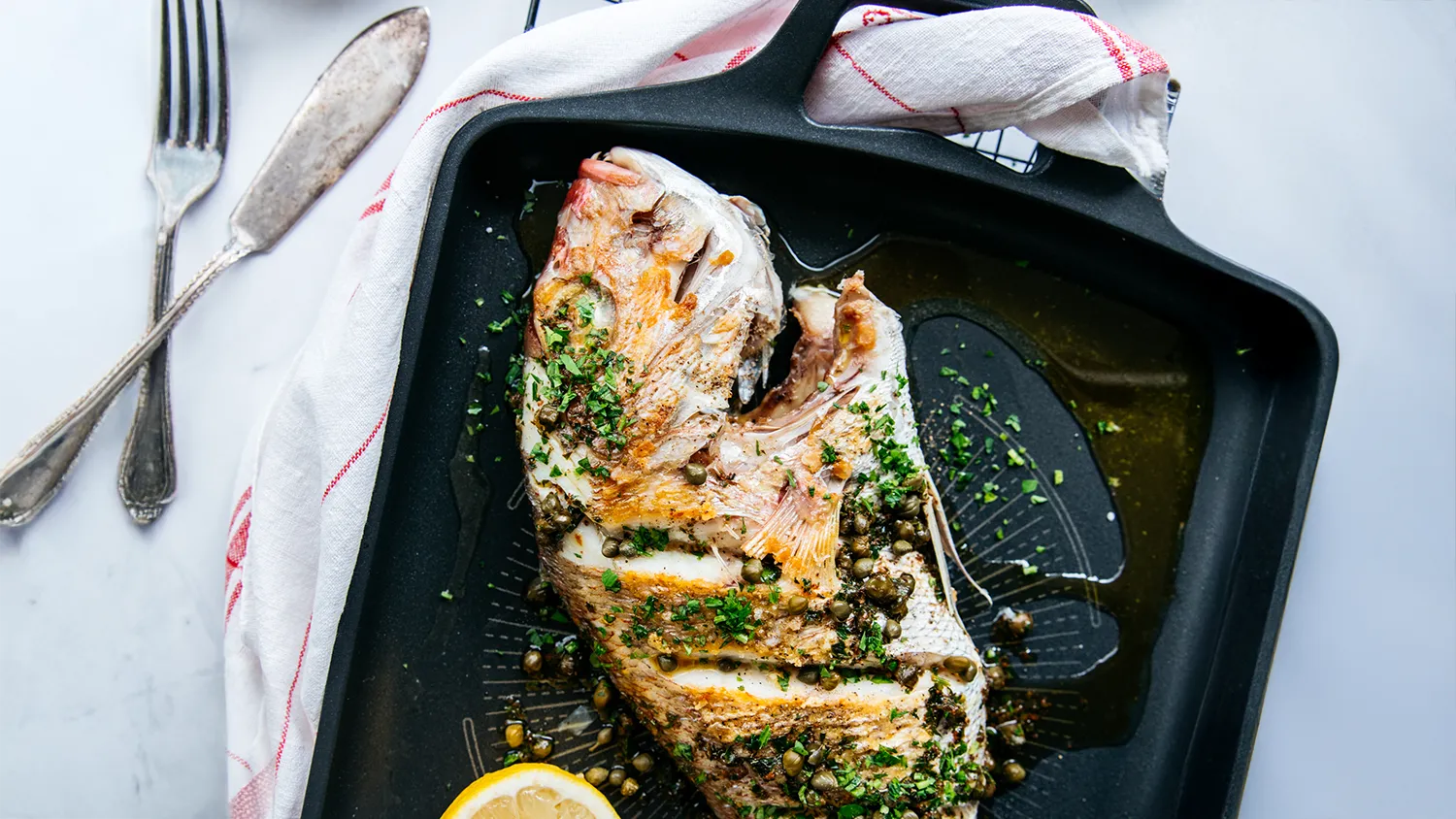 Whole Snapper with Caper Butter | Tefal Recipe