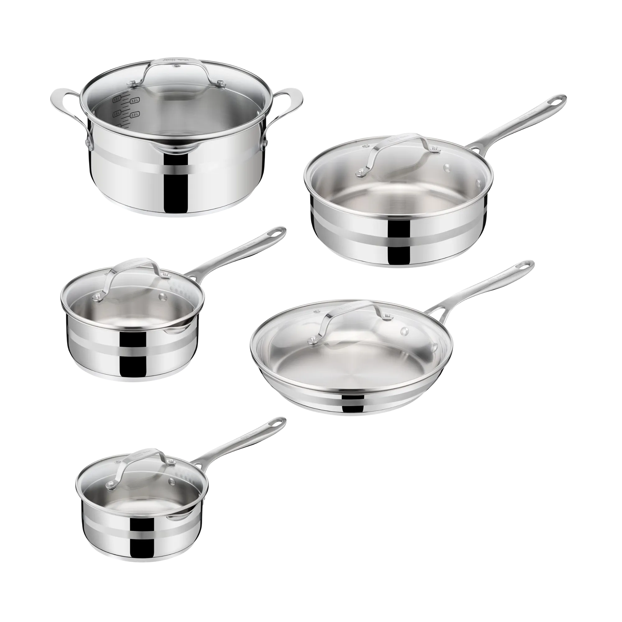 Jamie Oliver by Tefal Cook Smart Induction Uncoated Stainless Steel 5p