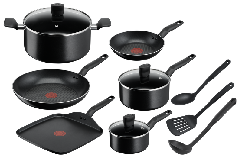 Tefal Essential Non-Stick 6pc Set + Utensils