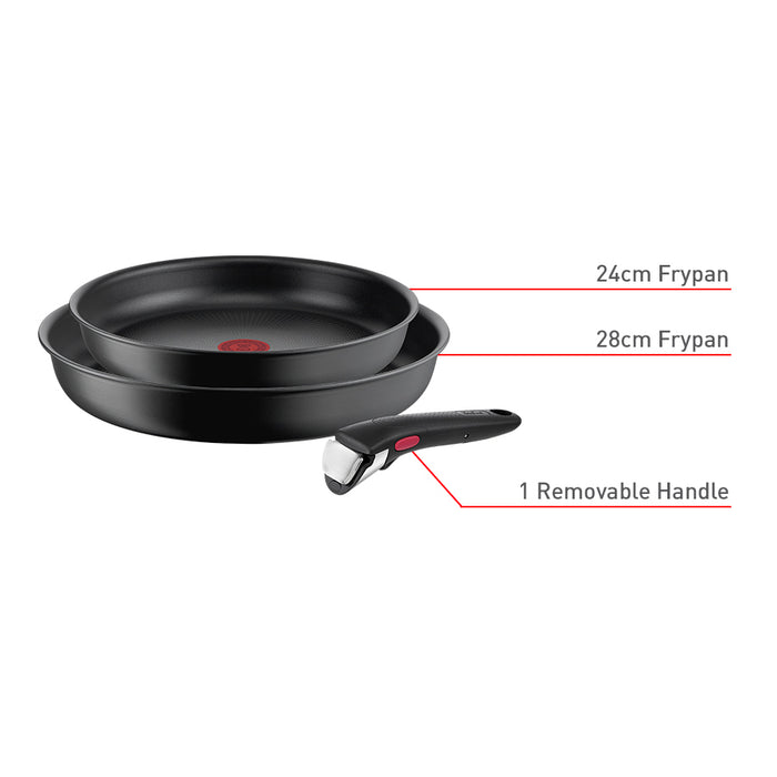 Tefal Ingenio Ultimate Non-Stick Induction 3pc Frypan Set