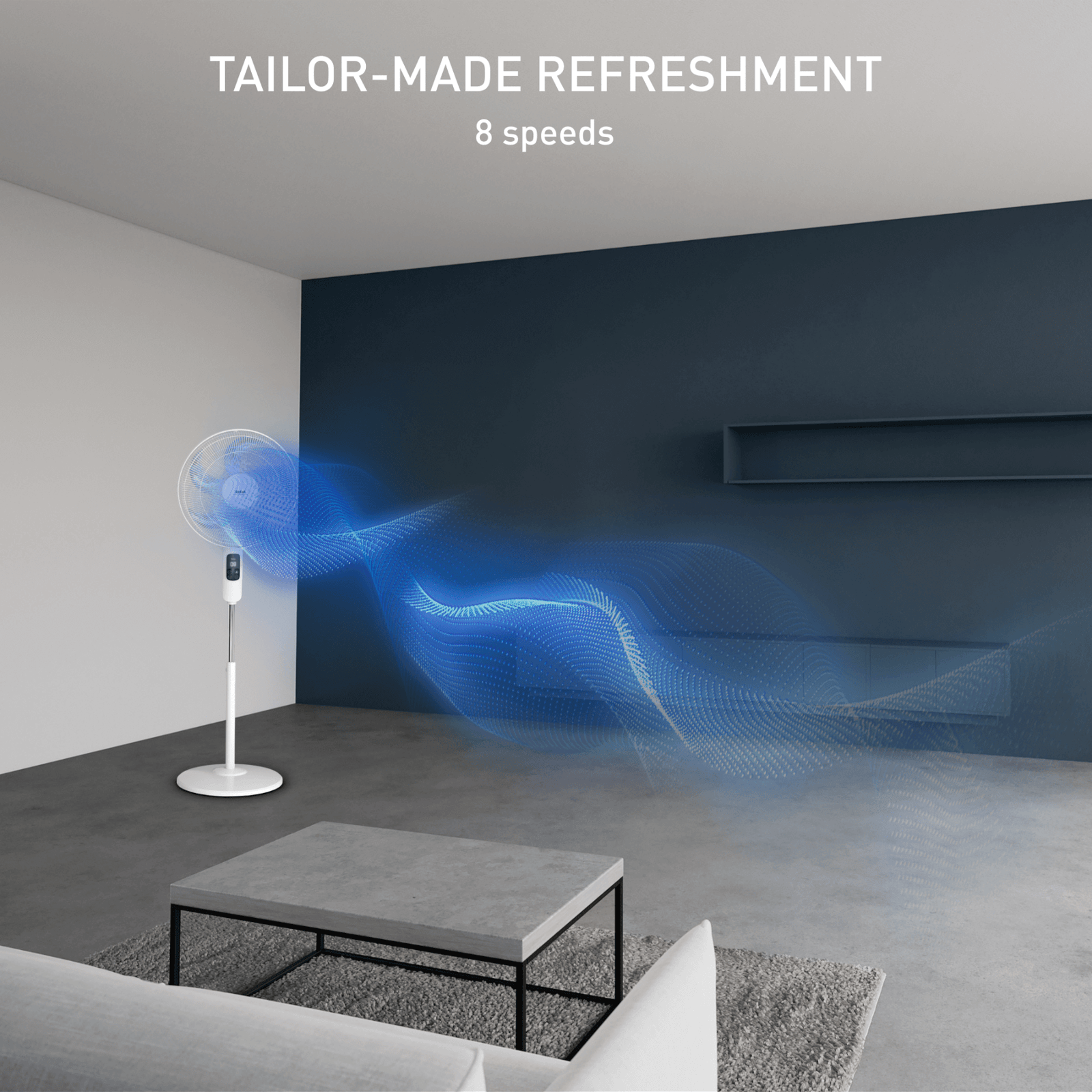 Tefal Turbo Silence Eco Stand Fan VF5450