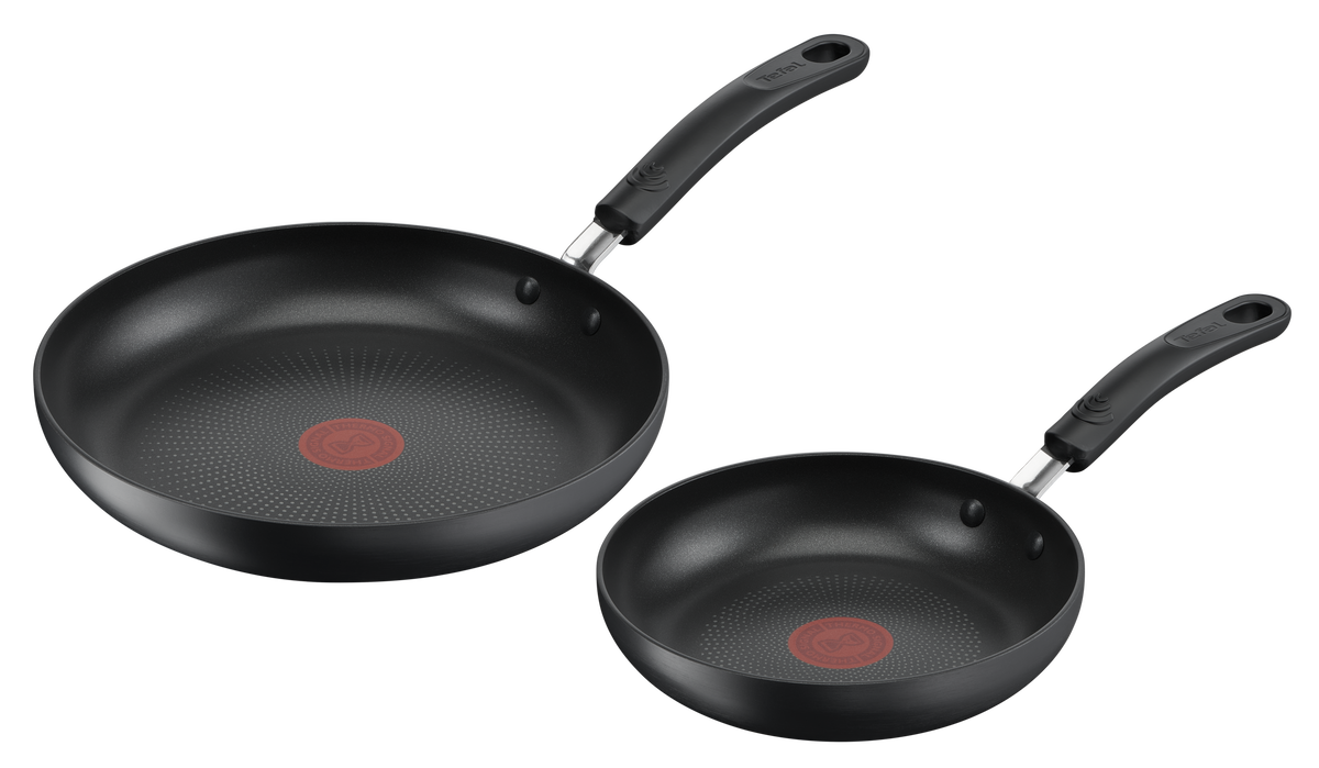 Tefal Specialty Hard Anodised Non-Stick Twin Pack Frypans 20/26cm