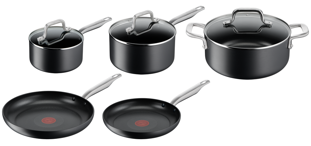 Tefal Premium Specialty Hard Anodised Induction Non-Stick 5pc Set