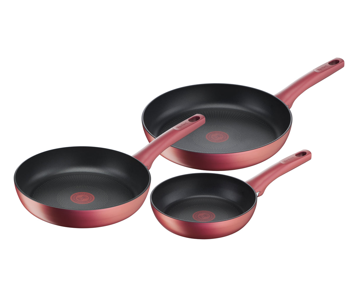Tefal Perfect Cook Non-Stick Induction Triple Pack Frypan Set 20/24/28