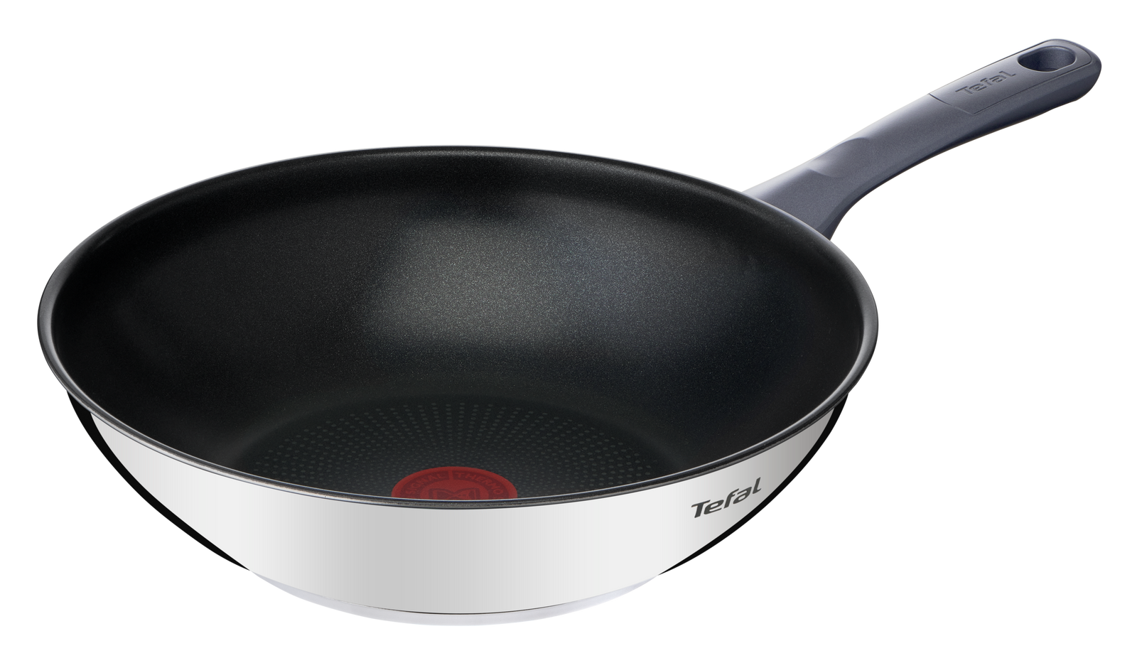 Tefal Daily Cook Stainless Steel Induction Non-Stick Wok 28cm + Lid